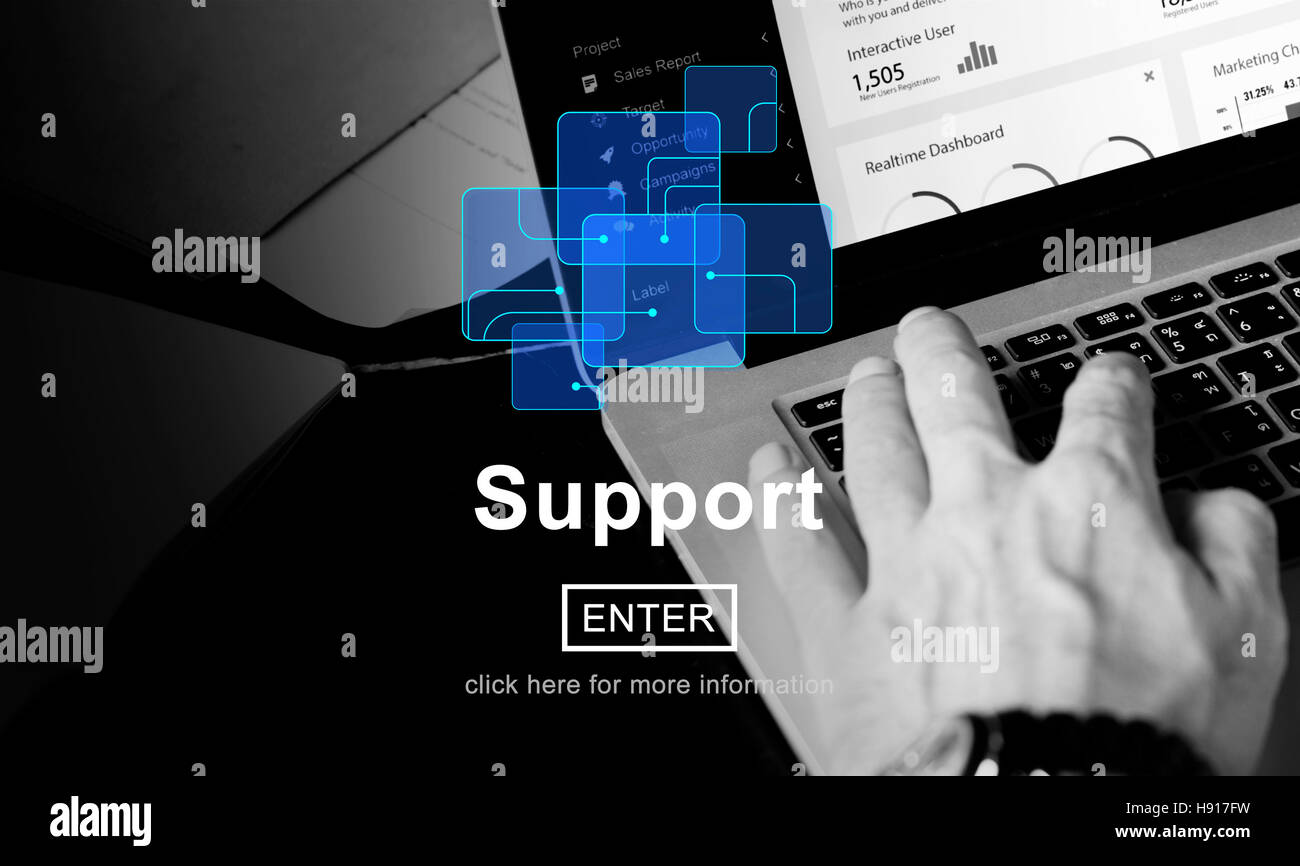 Support and technology hi-res stock photography and images - Alamy