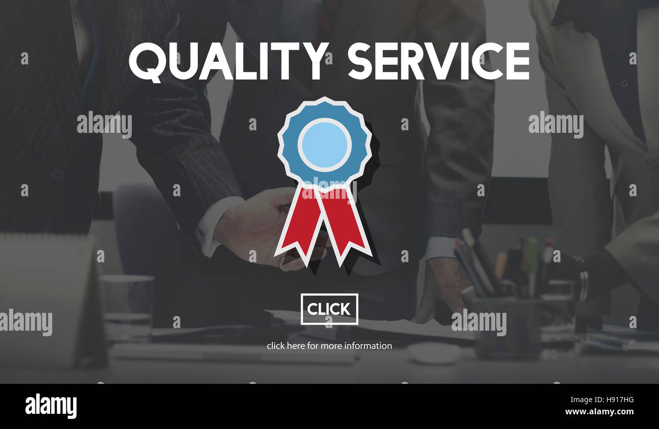 Quality Service Best Guarantee Value Concept Stock Photo - Alamy