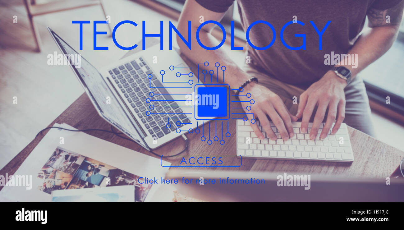 Technology Innovation Connection Internet Communication Concept Stock ...