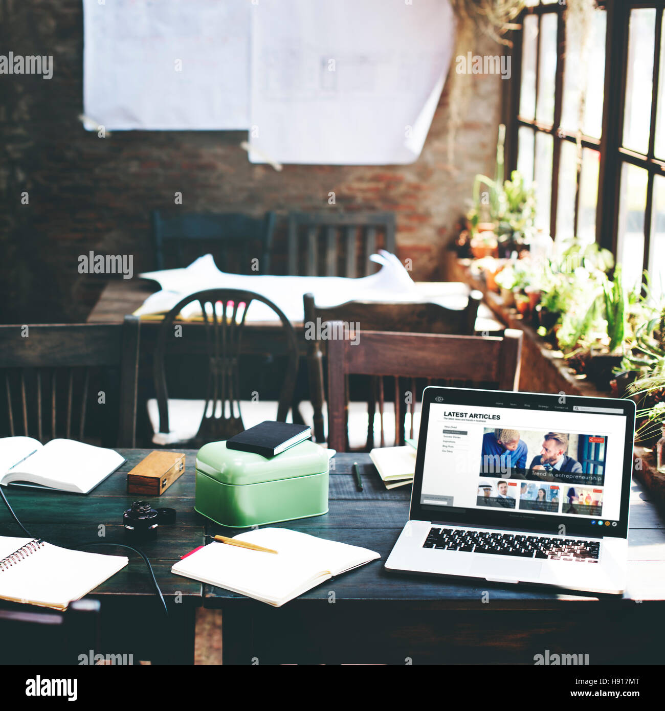 Home Office Design Workspace Room Concept Stock Photo - Alamy