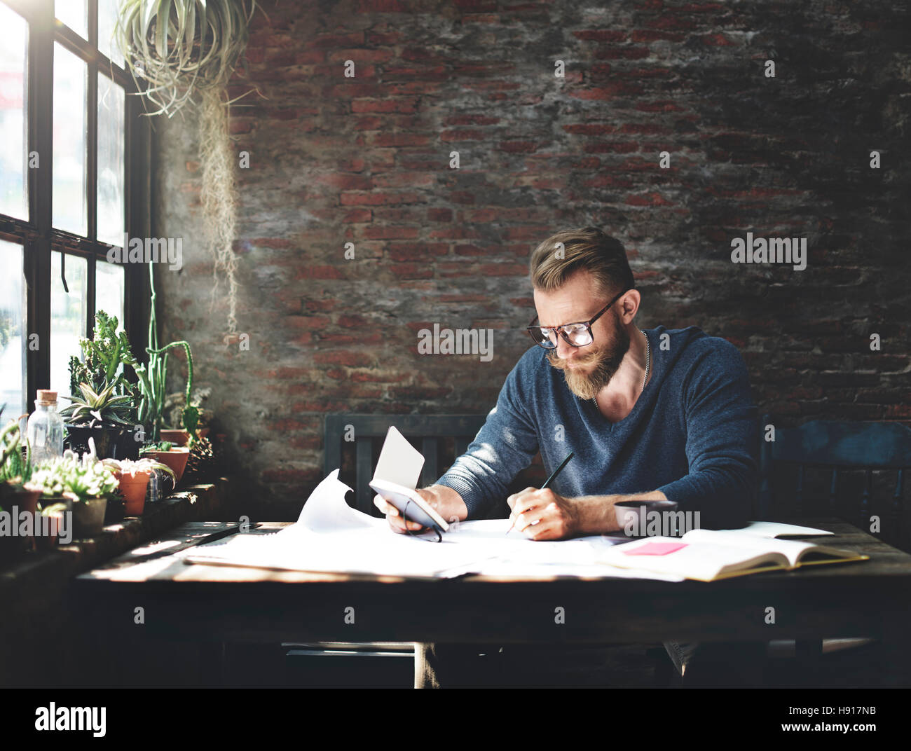 Businessman Determine Ideas Writing Working Concept Stock Photo - Alamy