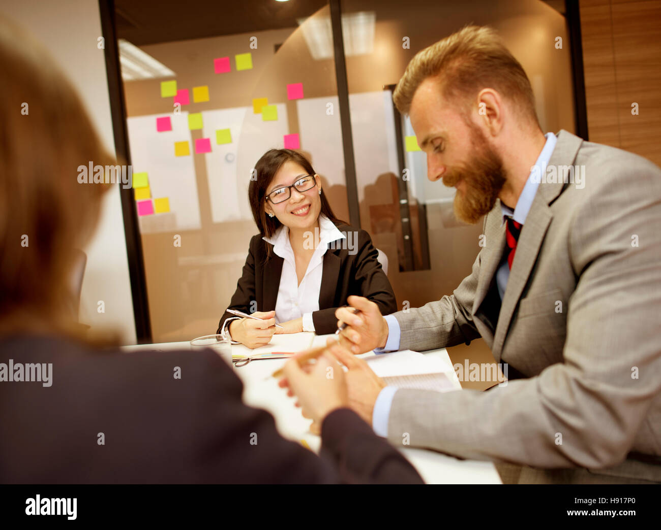 Business Meeting Discussion Conference Planning Concept Stock Photo - Alamy