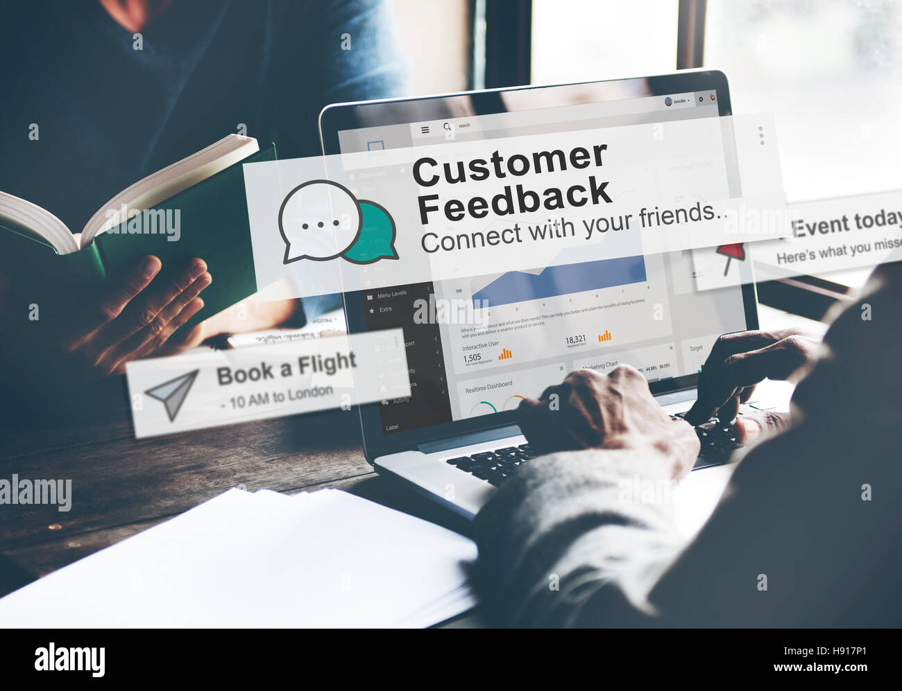 Customer Feedback Opinion Reply Report Concept Stock Photo - Alamy