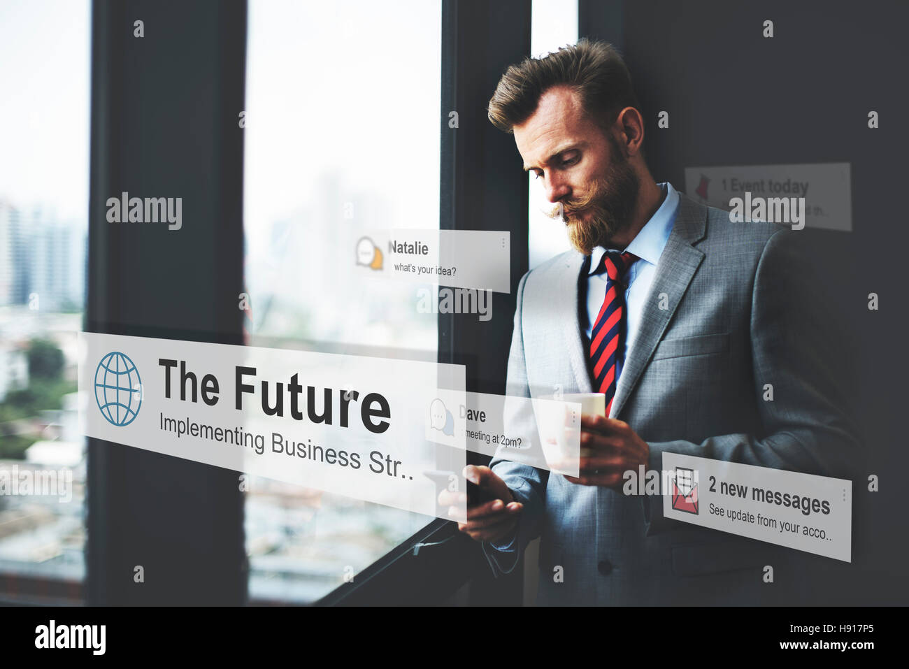 The Future Plan Strategy Vision Innovation Development Concept Stock ...