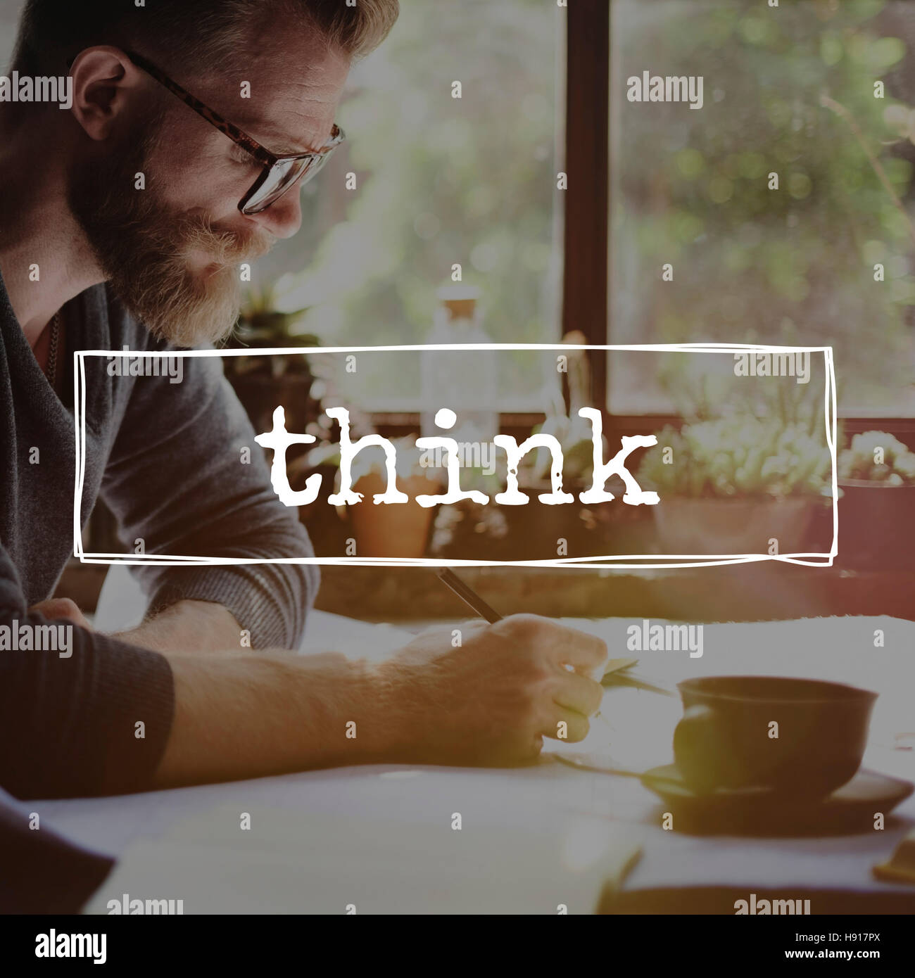 Think Thinking Plan Planning Determination Concept Stock Photo - Alamy