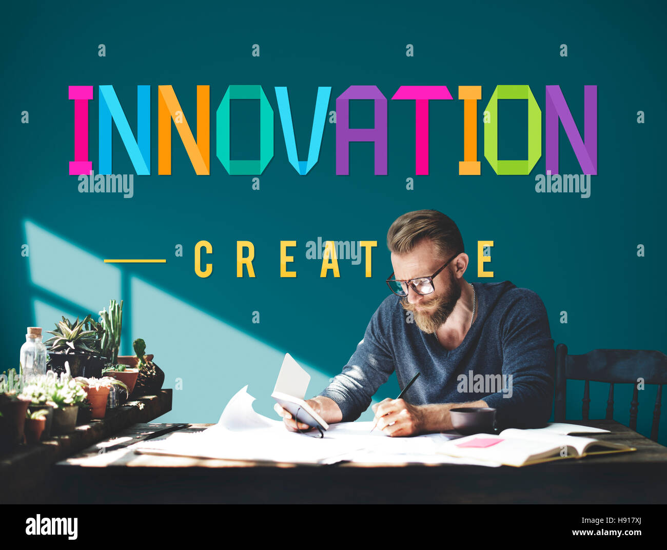 Innovation Creative Design Ideas Imagination Concept Stock Photo - Alamy