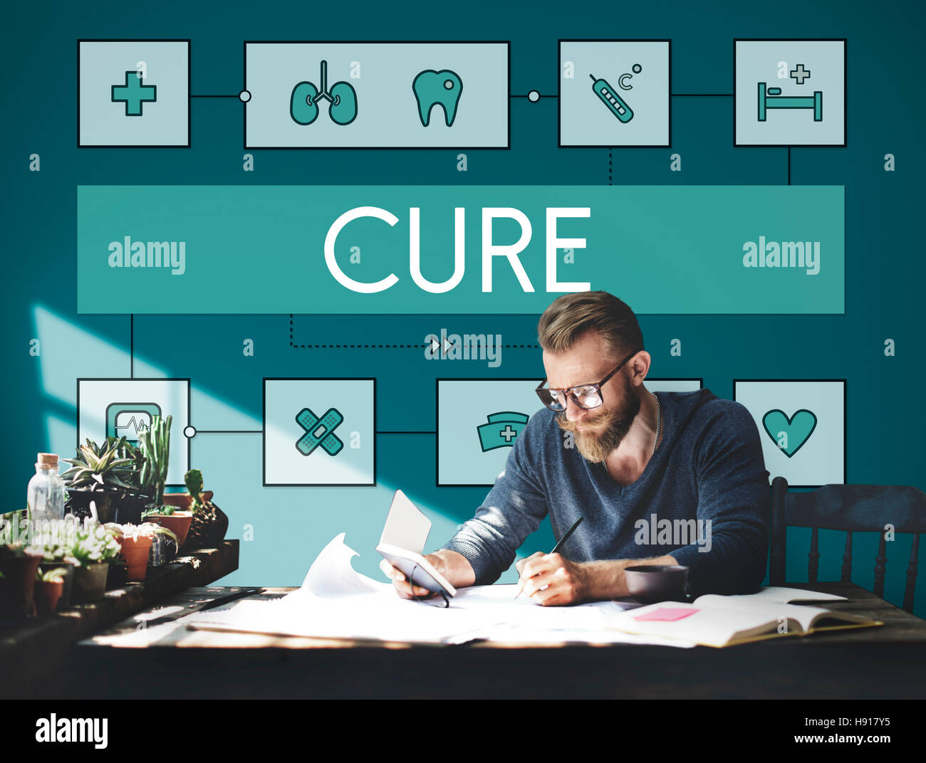 Health Cure Medicine Medical Wellness Concept Stock Photo - Alamy
