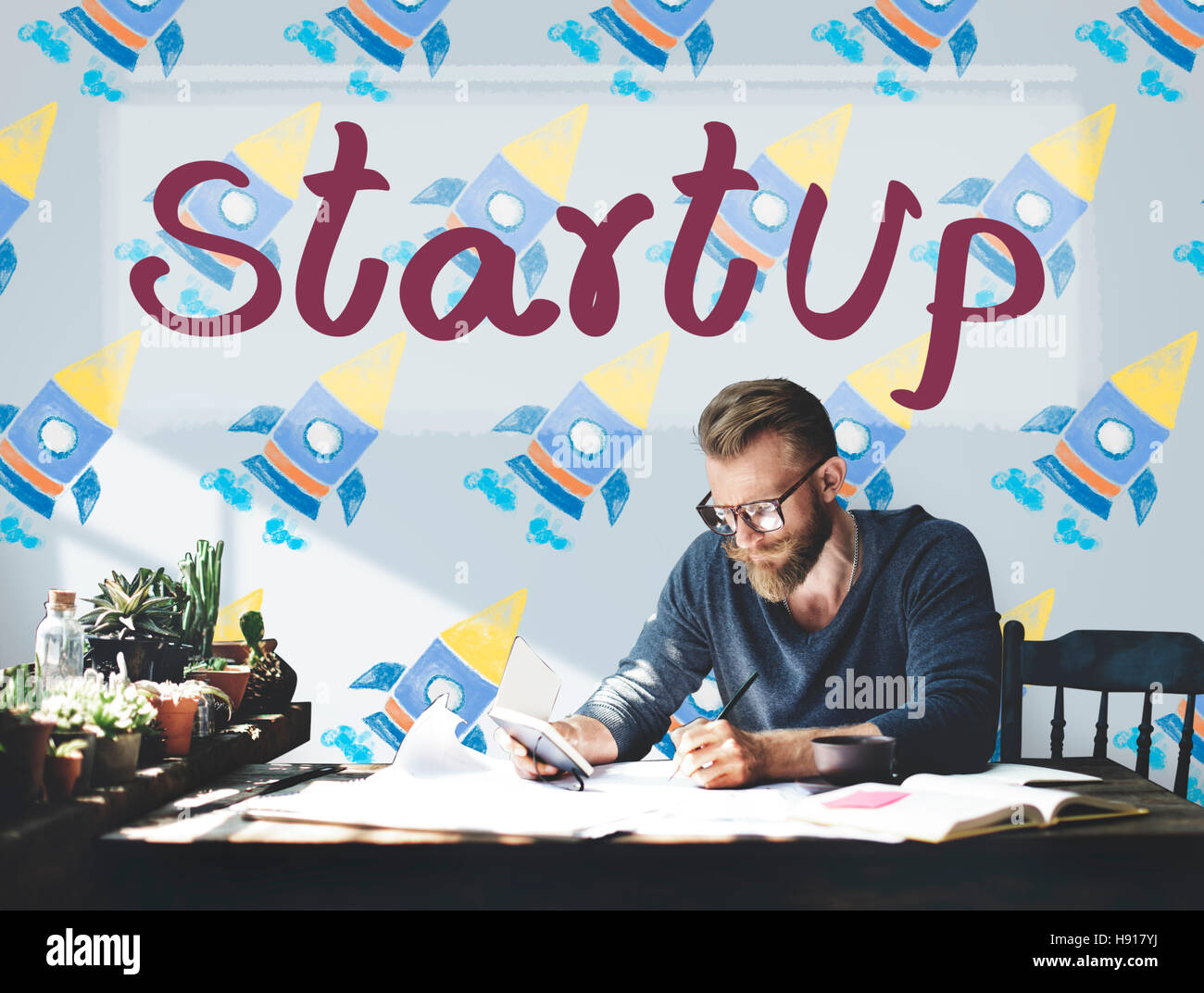 Start Up Launch Business Strategy Development Concept Stock Photo - Alamy