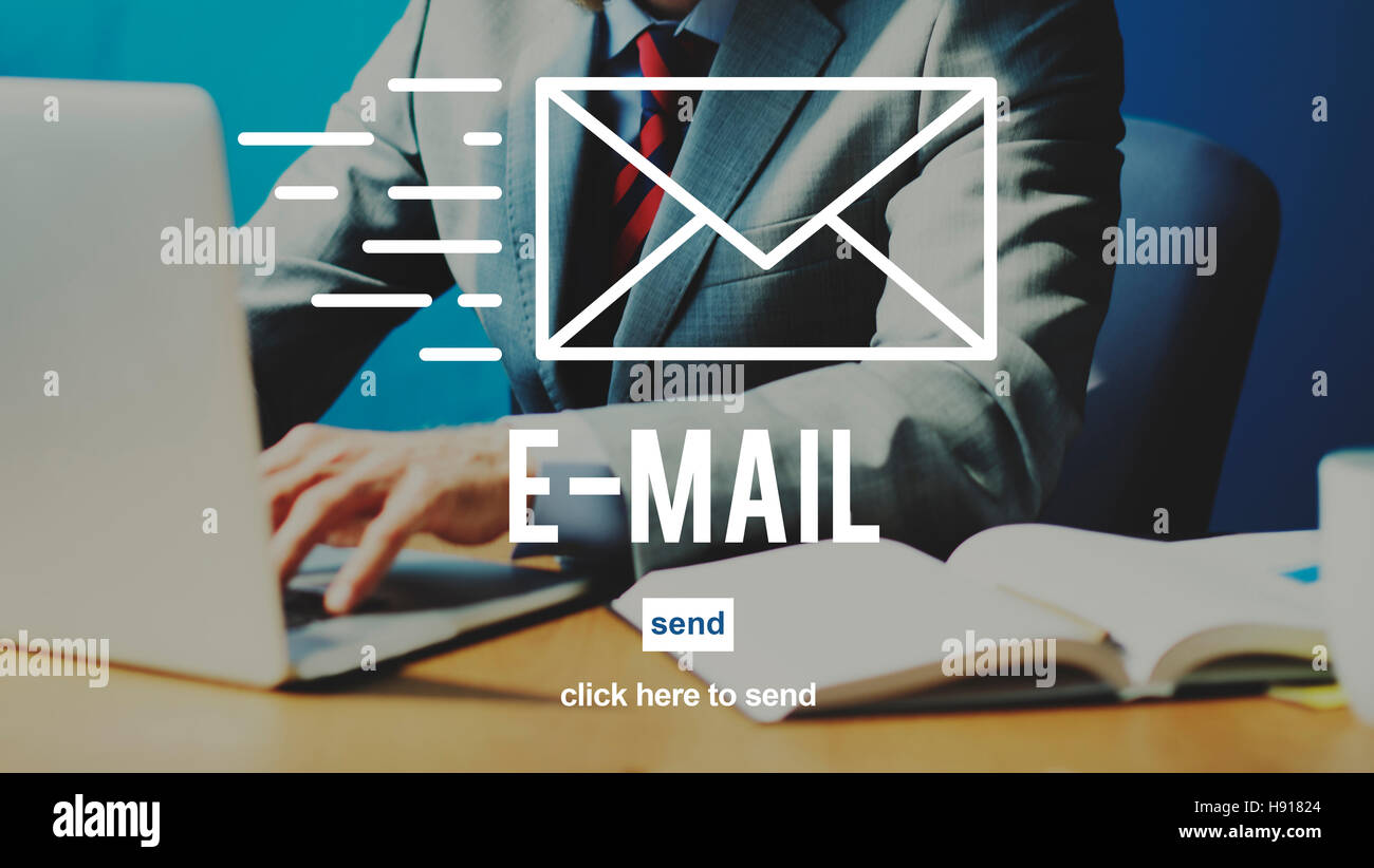 Email Internet Connecting Communication Message Concept Stock Photo - Alamy