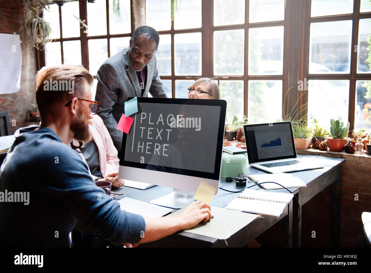 Business Colleagues Conference Teamwork Ideas Concept Stock Photo - Alamy