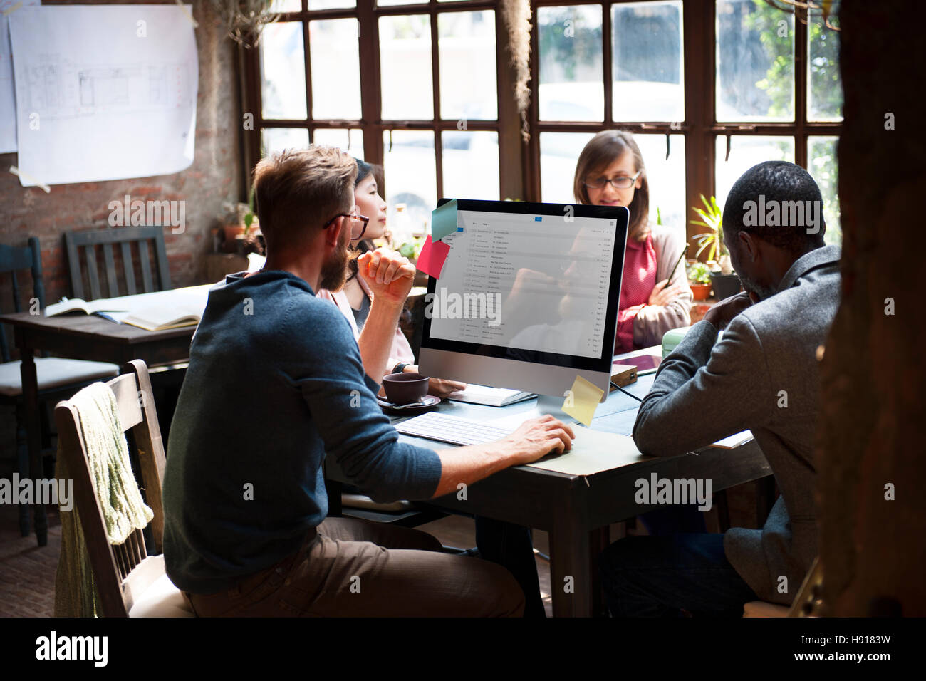 Business Colleagues Conference Teamwork Ideas Concept Stock Photo - Alamy