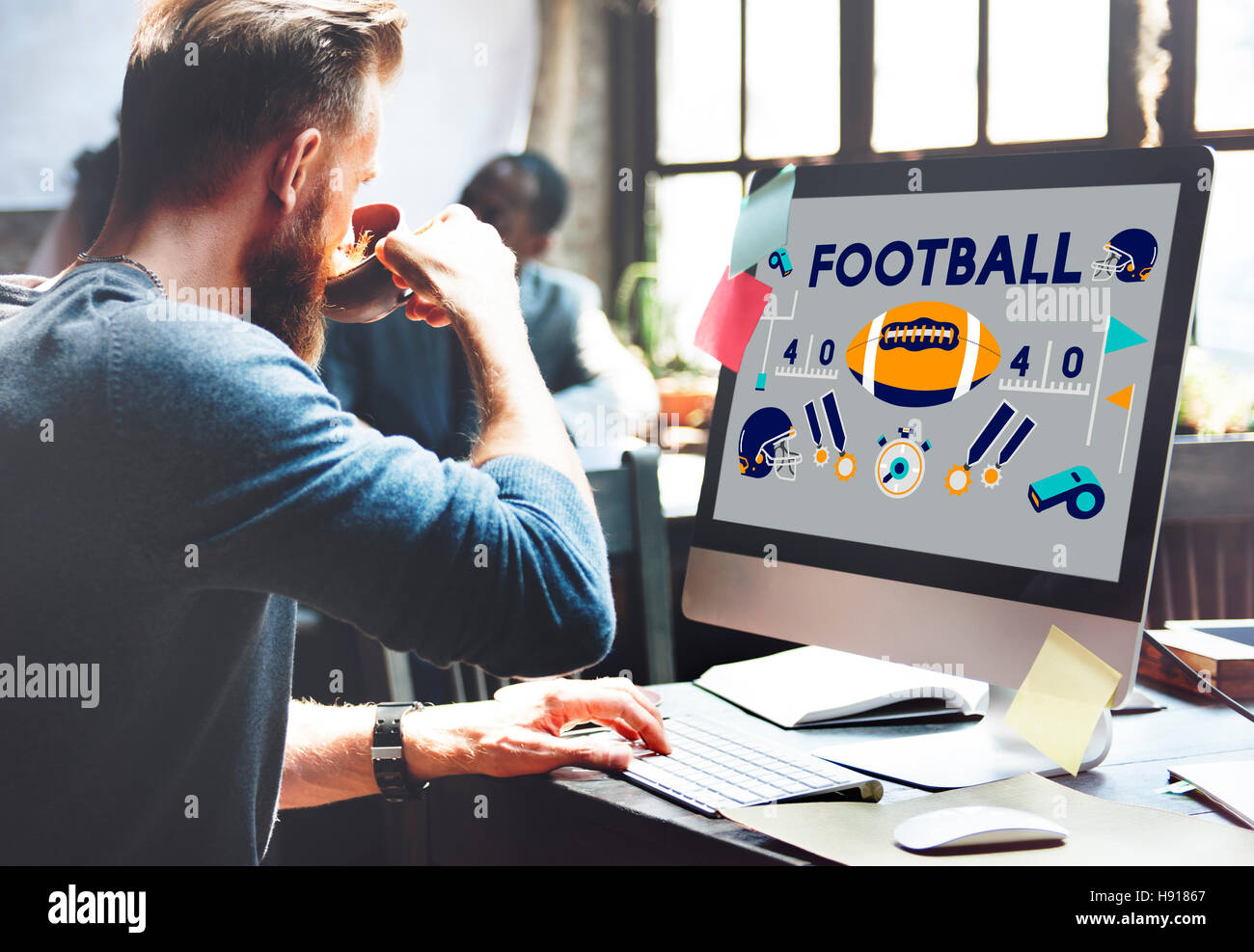 Computer graphics american football player hi-res stock photography and ...