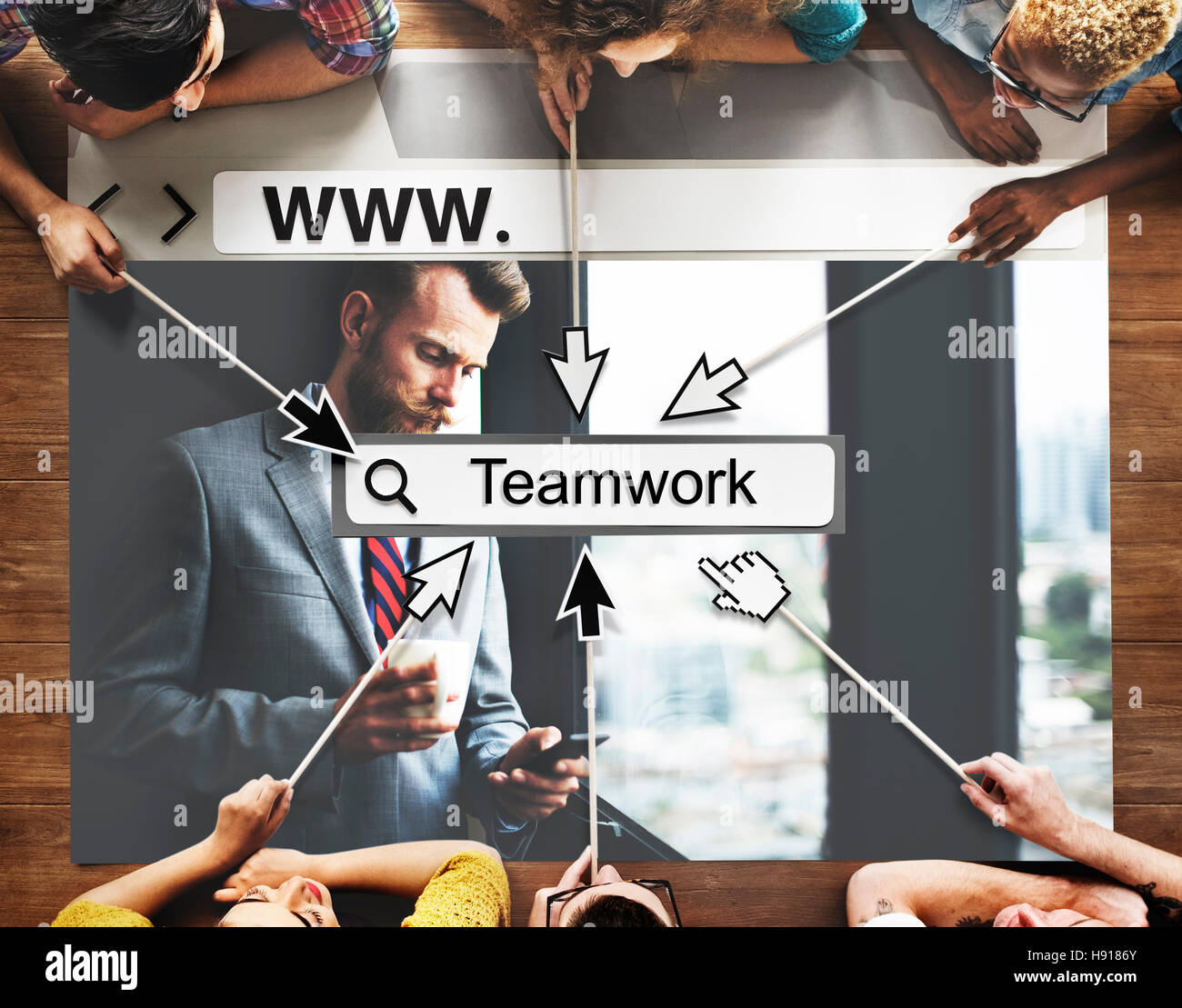 Teamwork Alliance Agreement Company Team Concept Stock Photo - Alamy