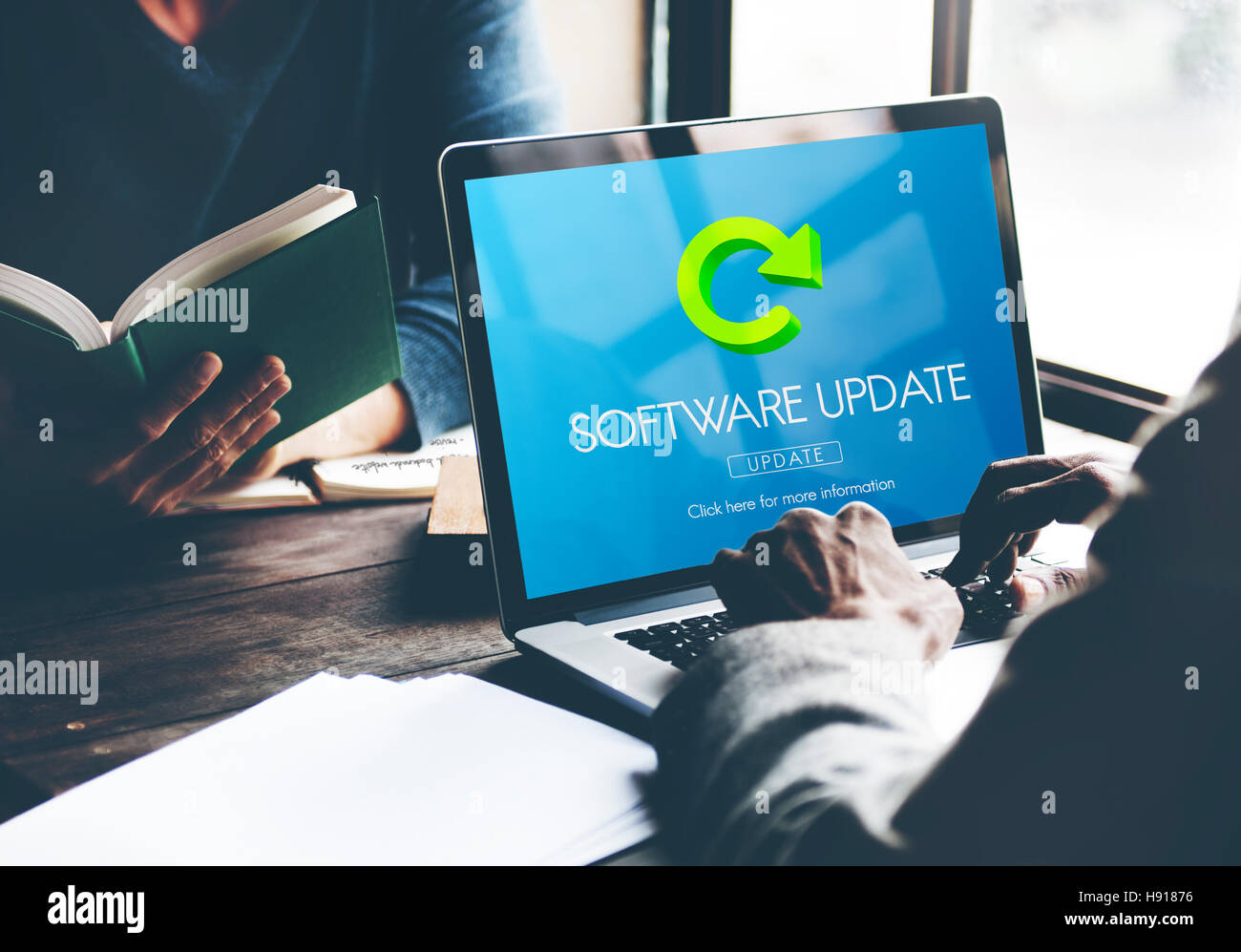 Software Update Program Digital Improvement Concept Stock Photo - Alamy