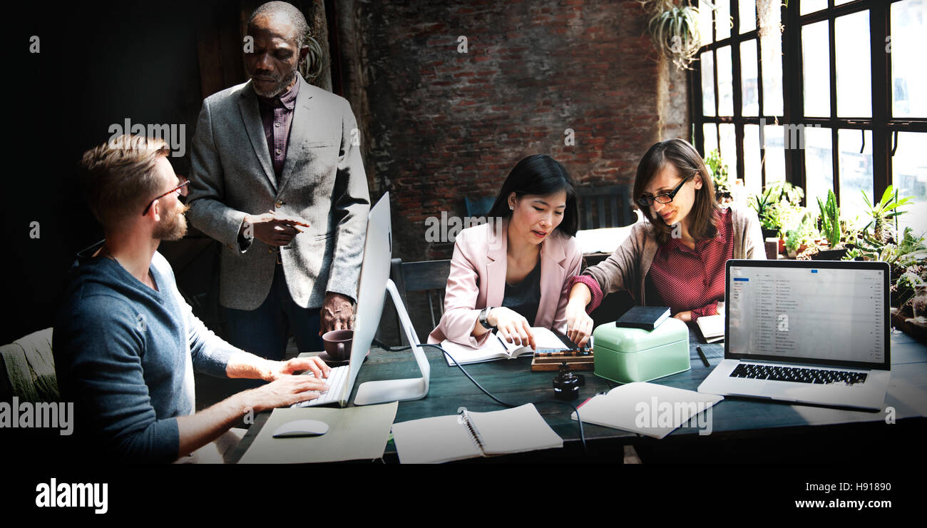 Business Team Meeting Discussion Ideas Concept Stock Photo - Alamy