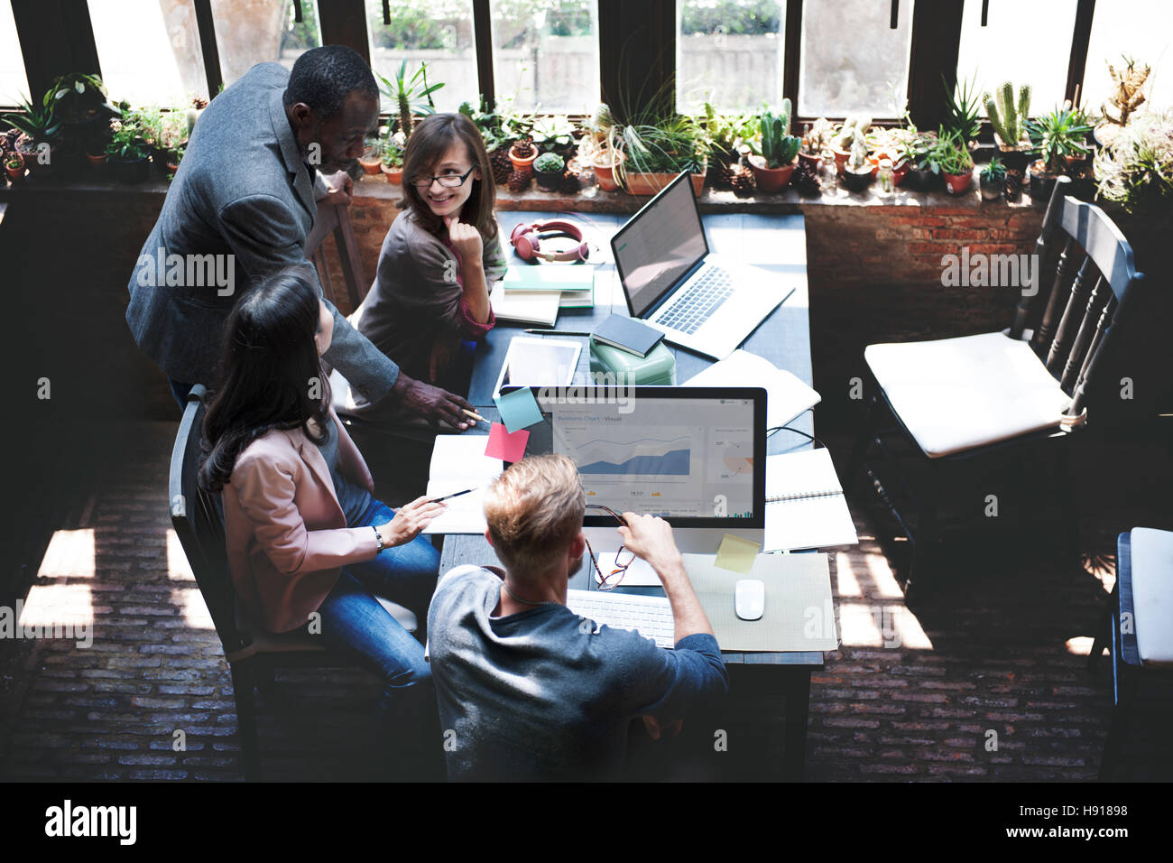 Business Team Meeting Discussion Ideas Concept Stock Photo - Alamy