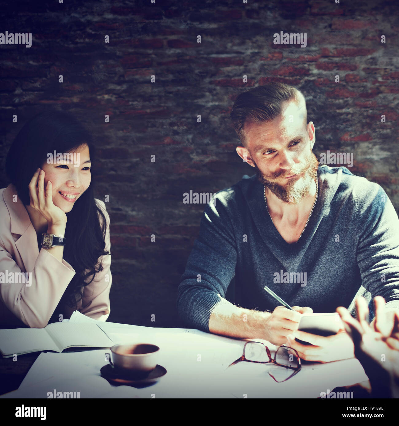 Business Architecture Interior Designer Meeting Concept Stock Photo - Alamy