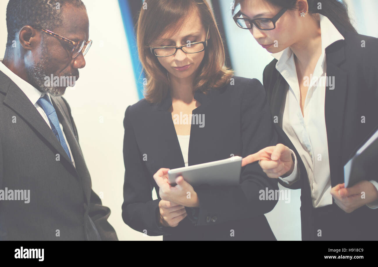 Work Office Discussion Place Concept Stock Photo - Alamy