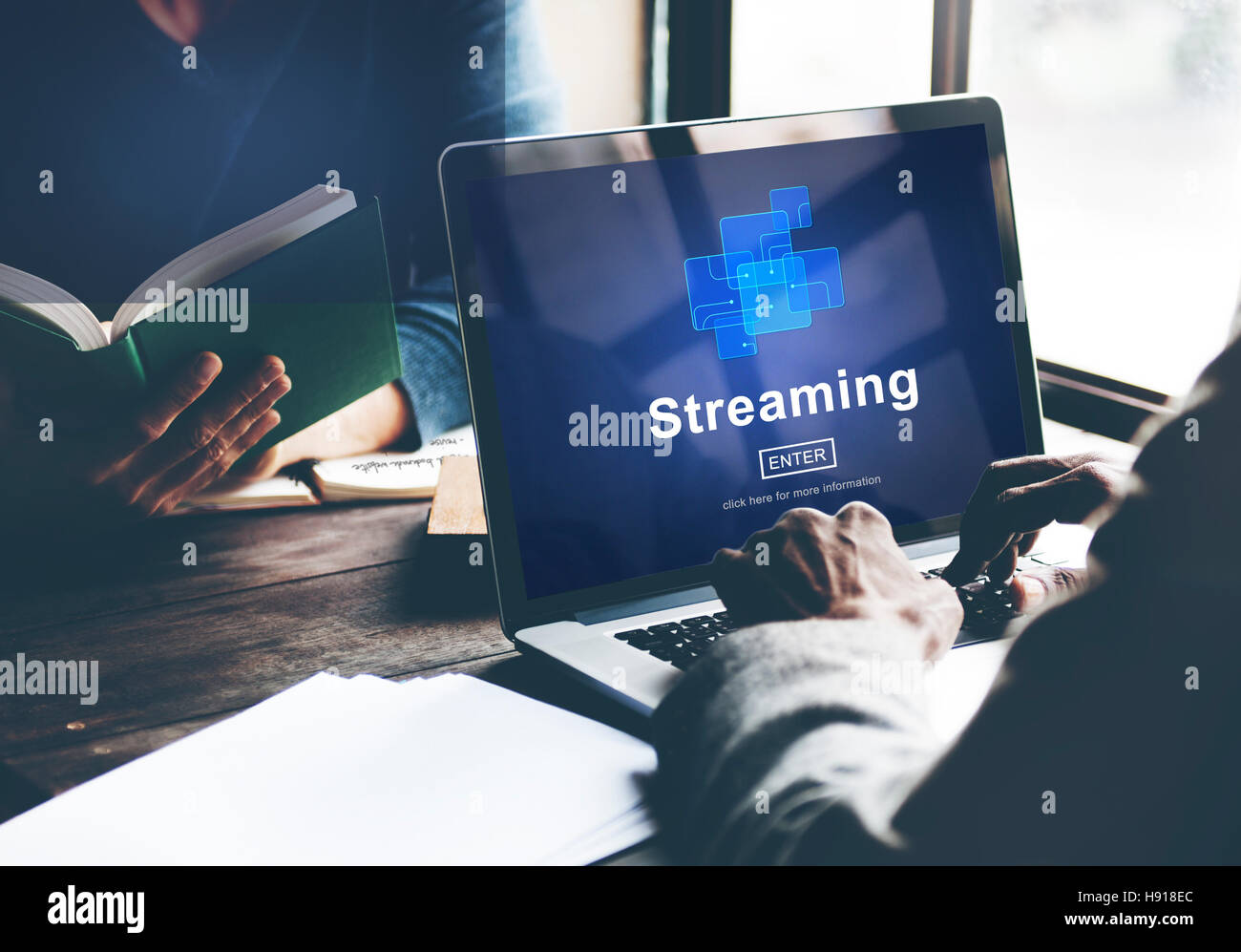 Streaming Internet Computer Media Transfer Data Concept Stock Photo - Alamy