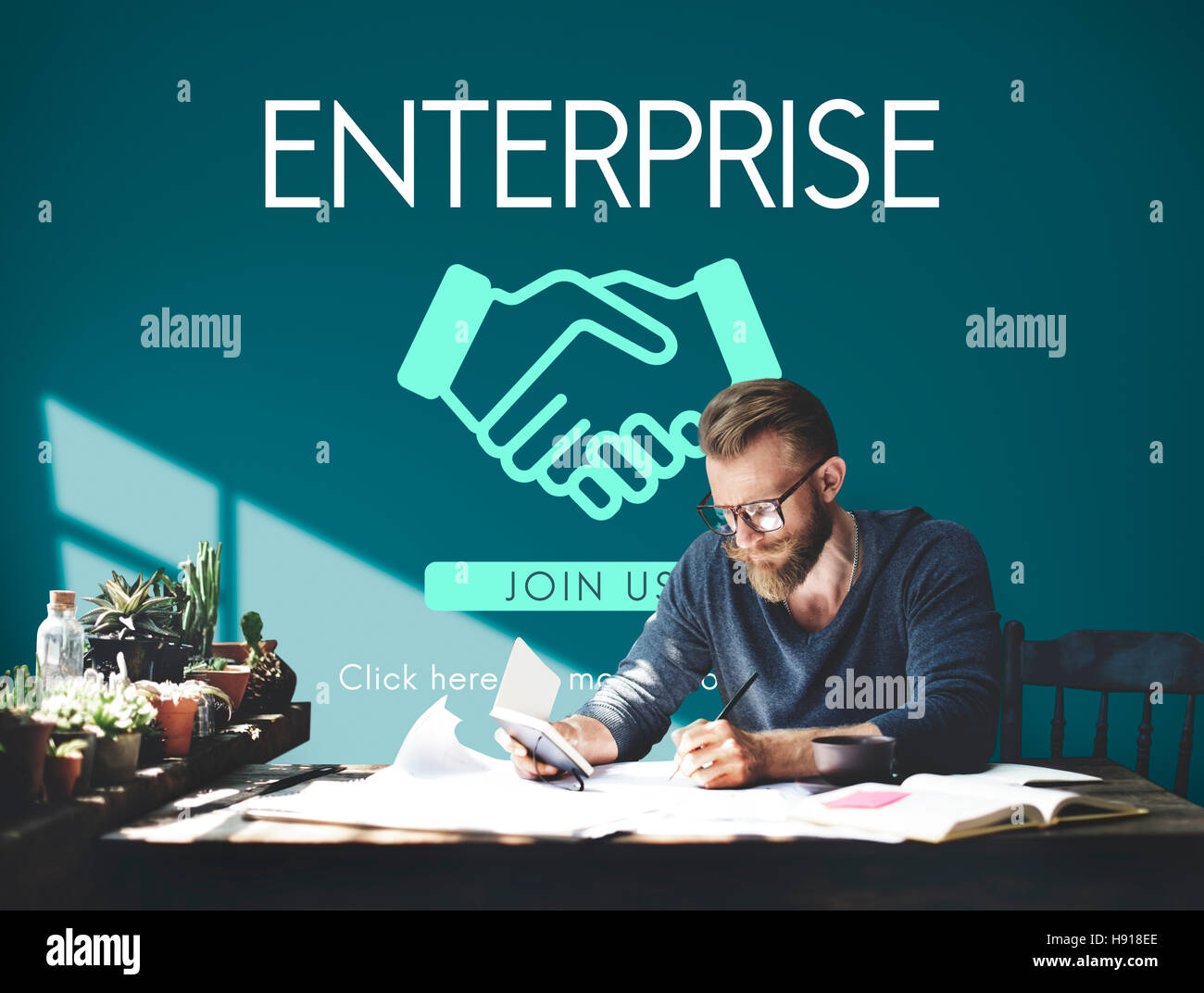 Business Organization Handshake Graphics Concept Stock Photo - Alamy