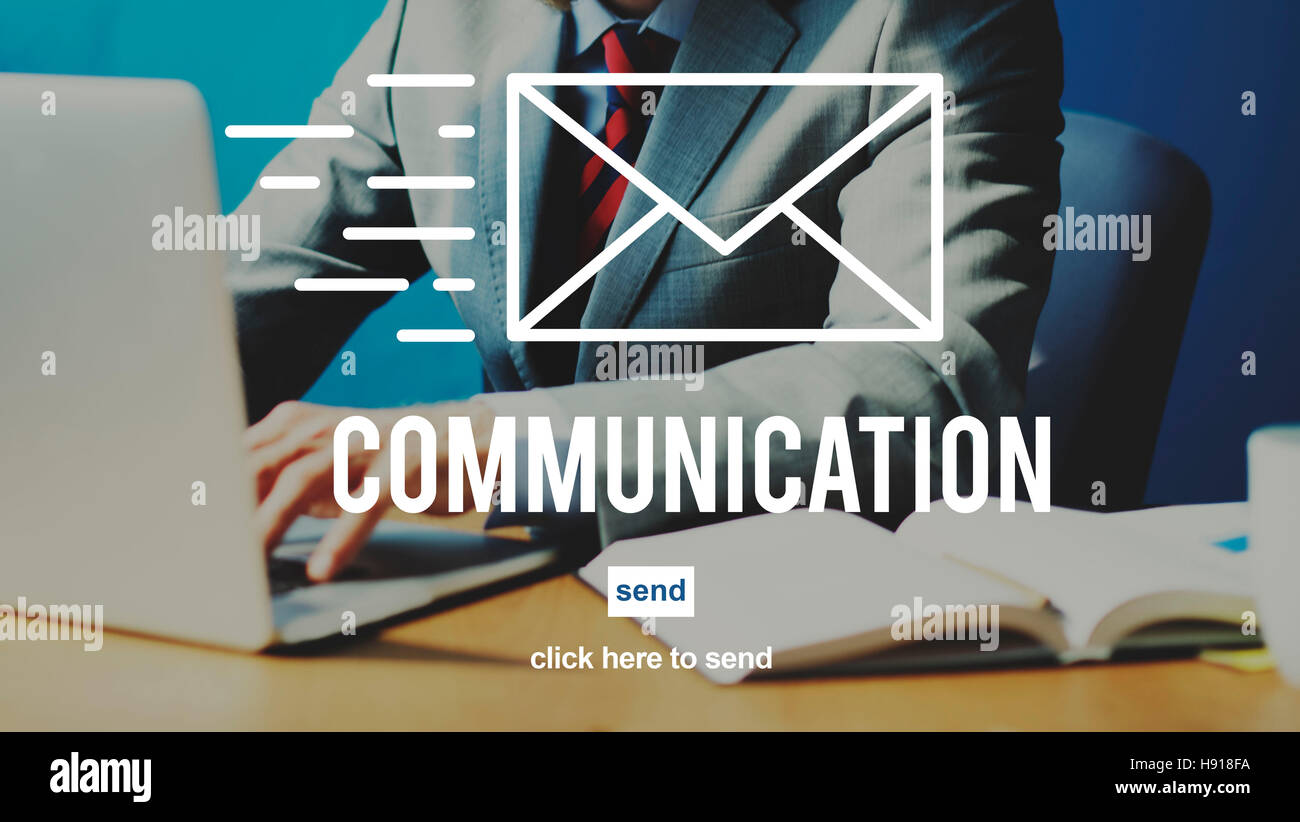 Communication Connection Correspondence Email Concept Stock Photo - Alamy