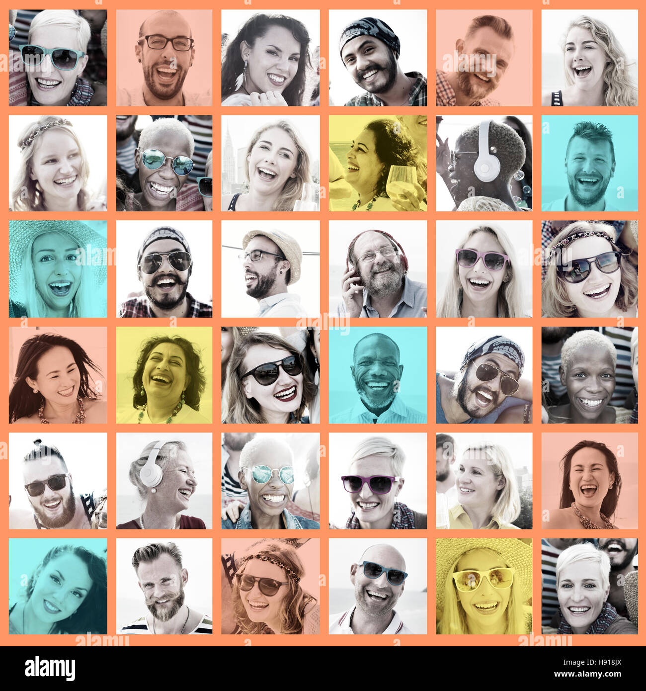 Friends Friendship Portrait Togetherness Fun Concept Stock Photo - Alamy