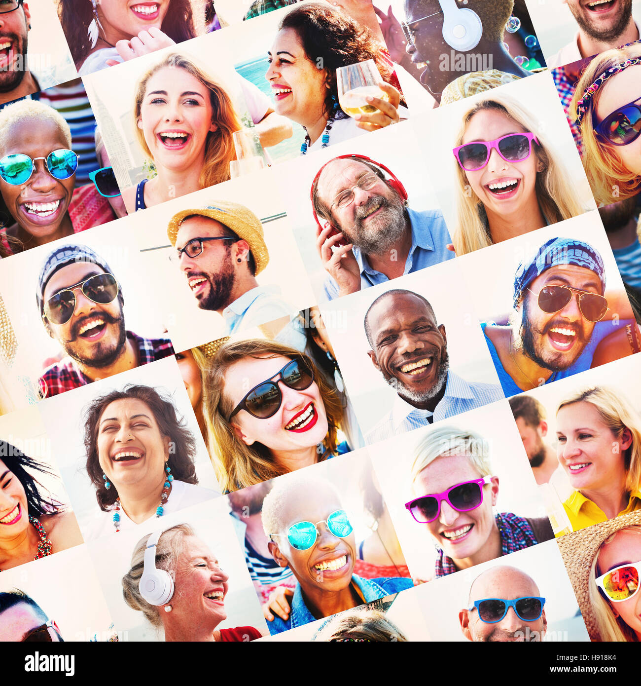 Friends Friendship Portrait Togetherness Fun Concept Stock Photo - Alamy