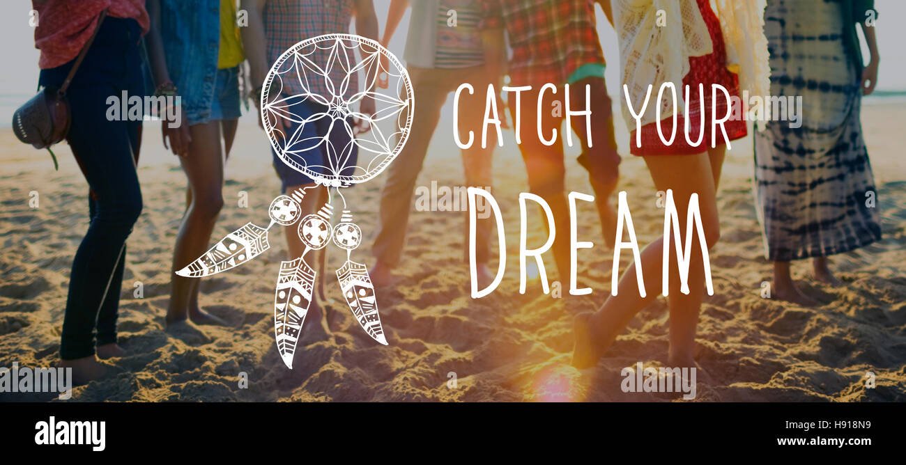 Catch Dream Believe Aspiration Motivation Concept Stock Photo - Alamy