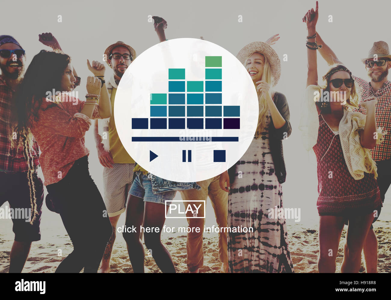 Music Player Media Audio Play Concept Stock Photo - Alamy