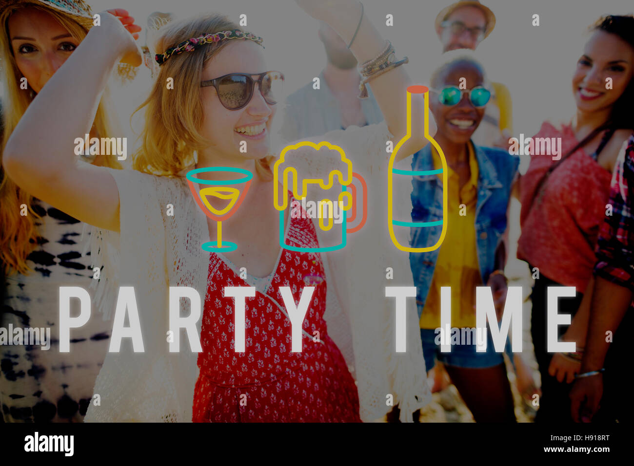 Party Night Life Fun Enjoy Concept Stock Photo - Alamy