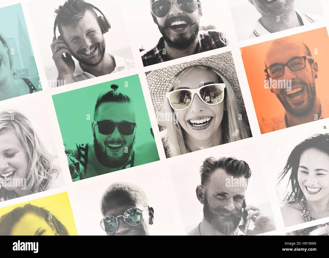 Friends Friendship Portrait Togetherness Fun Concept Stock Photo - Alamy