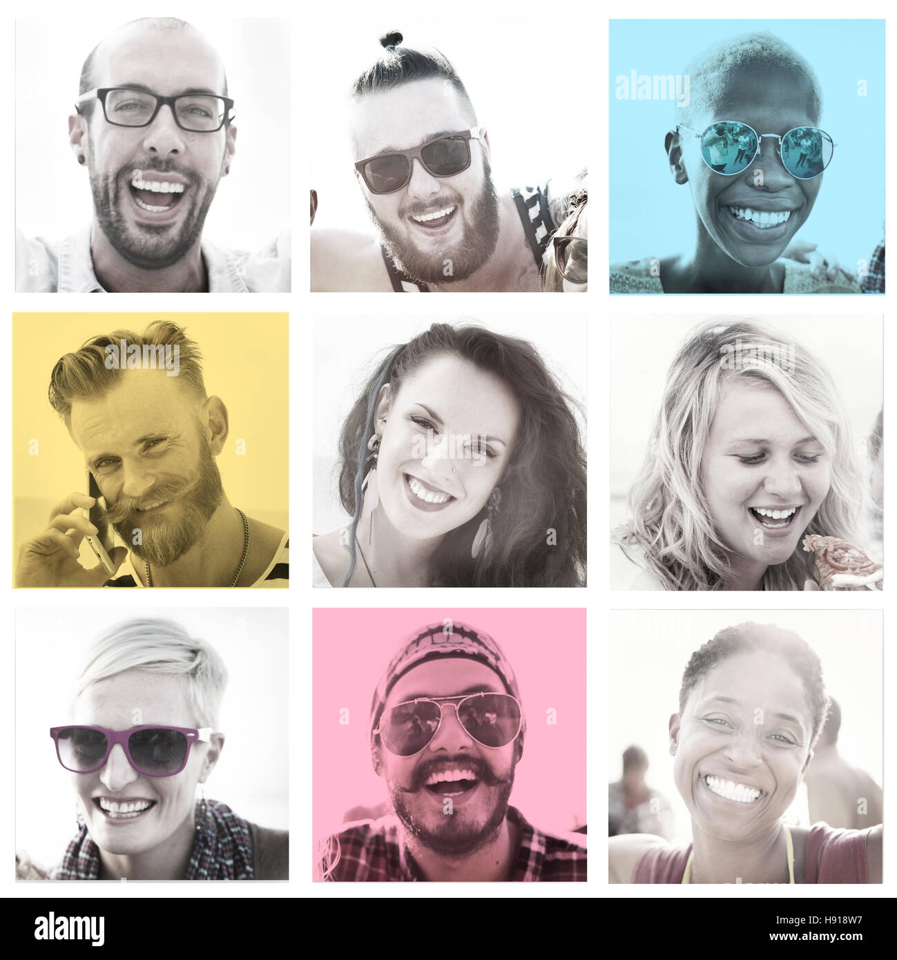 Friends Friendship Portrait Togetherness Fun Concept Stock Photo - Alamy