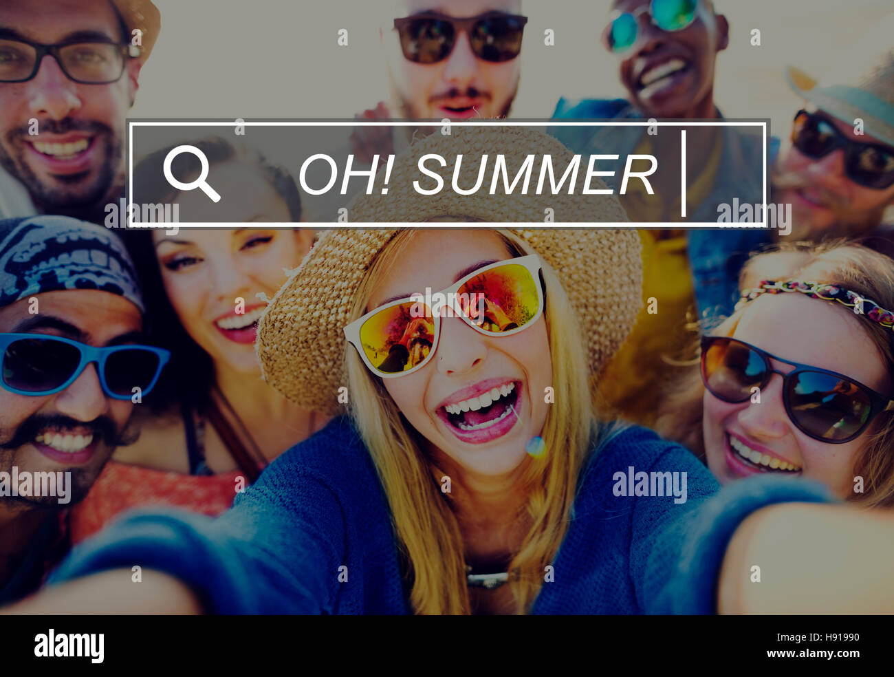 Oh Summer Enjoyment Fun Beach Tropical Concept Stock Photo - Alamy
