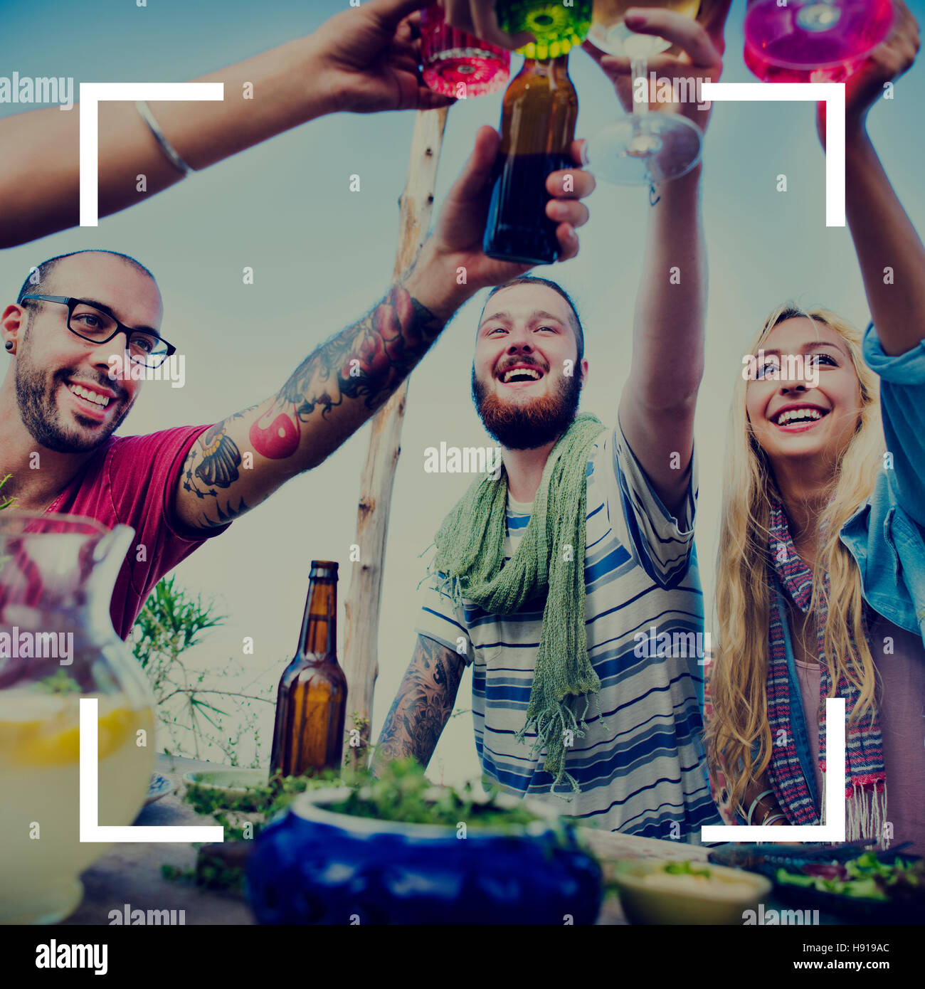 Camera Focus Frame Border Copy Space Concept Stock Photo - Alamy