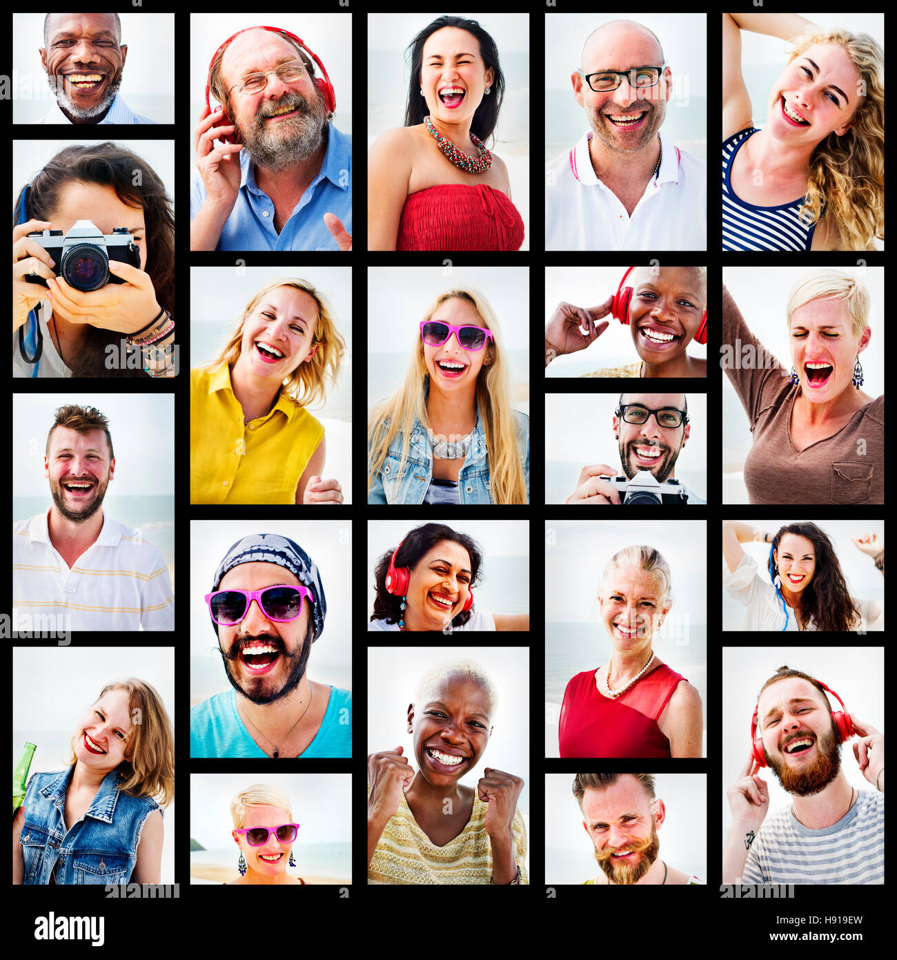 Friends Friendship Portrait Togetherness Fun Concept Stock Photo - Alamy