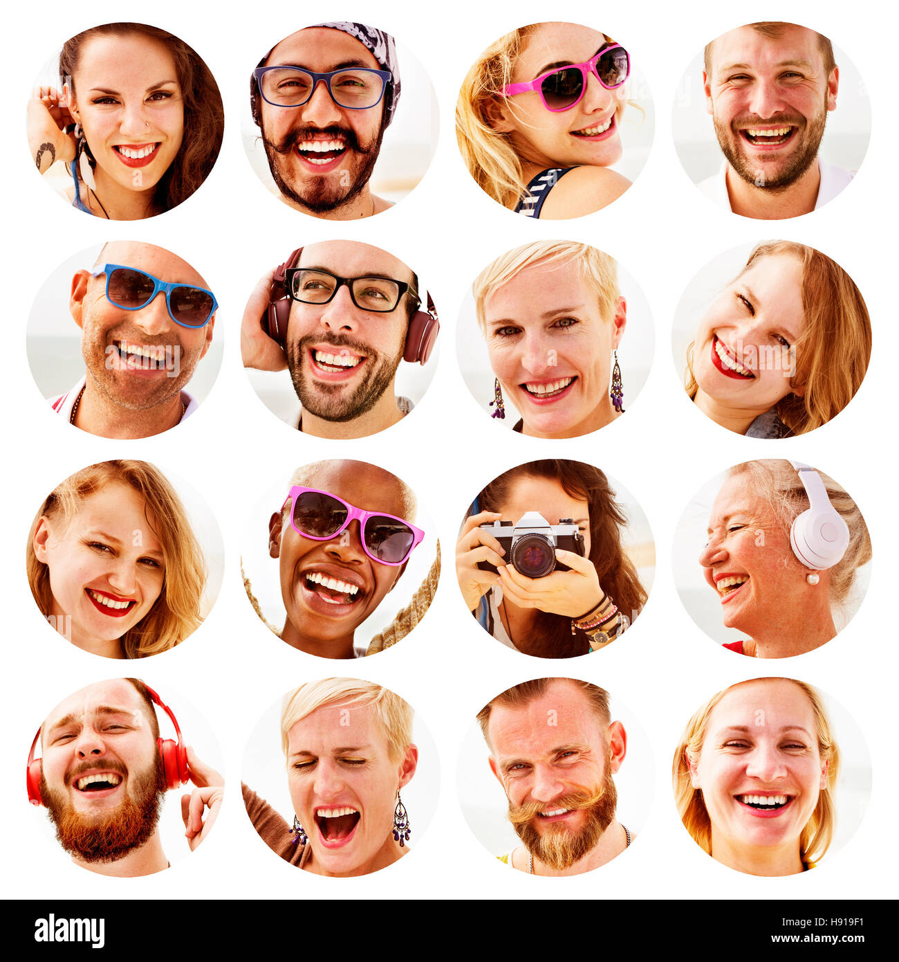 Portrait of Diverse Multiethnic Cheerful People Stock Photo - Alamy