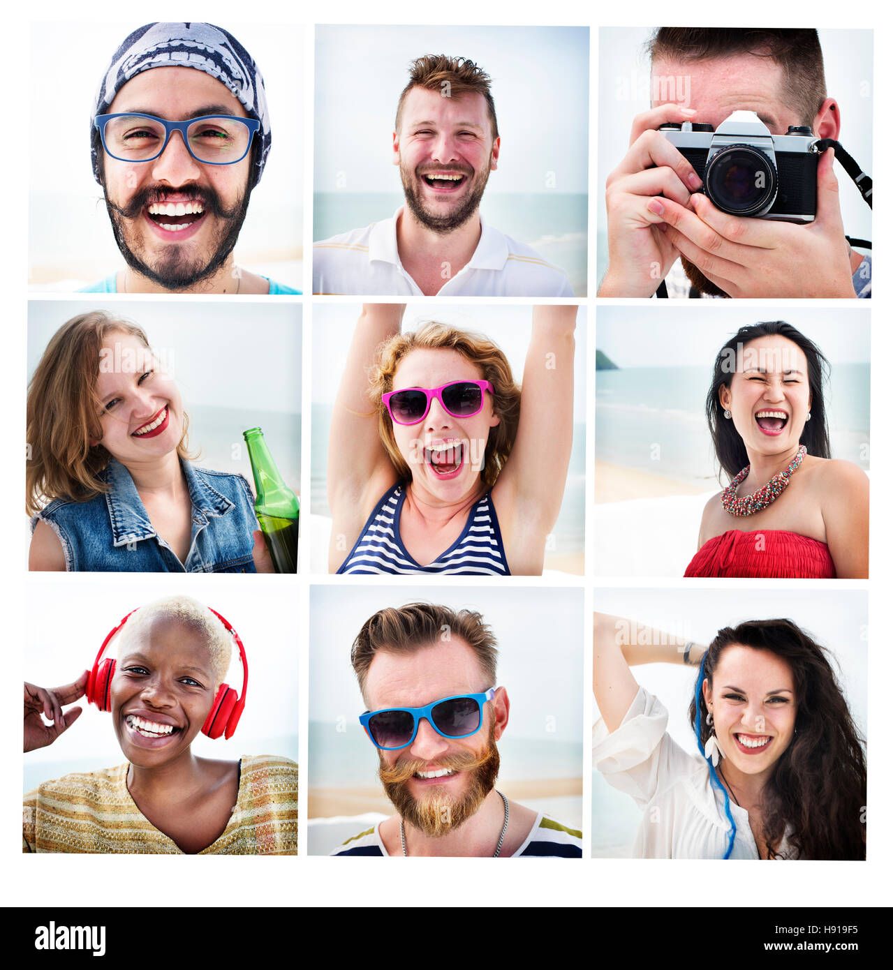 Friends Friendship Portrait Togetherness Fun Concept Stock Photo - Alamy
