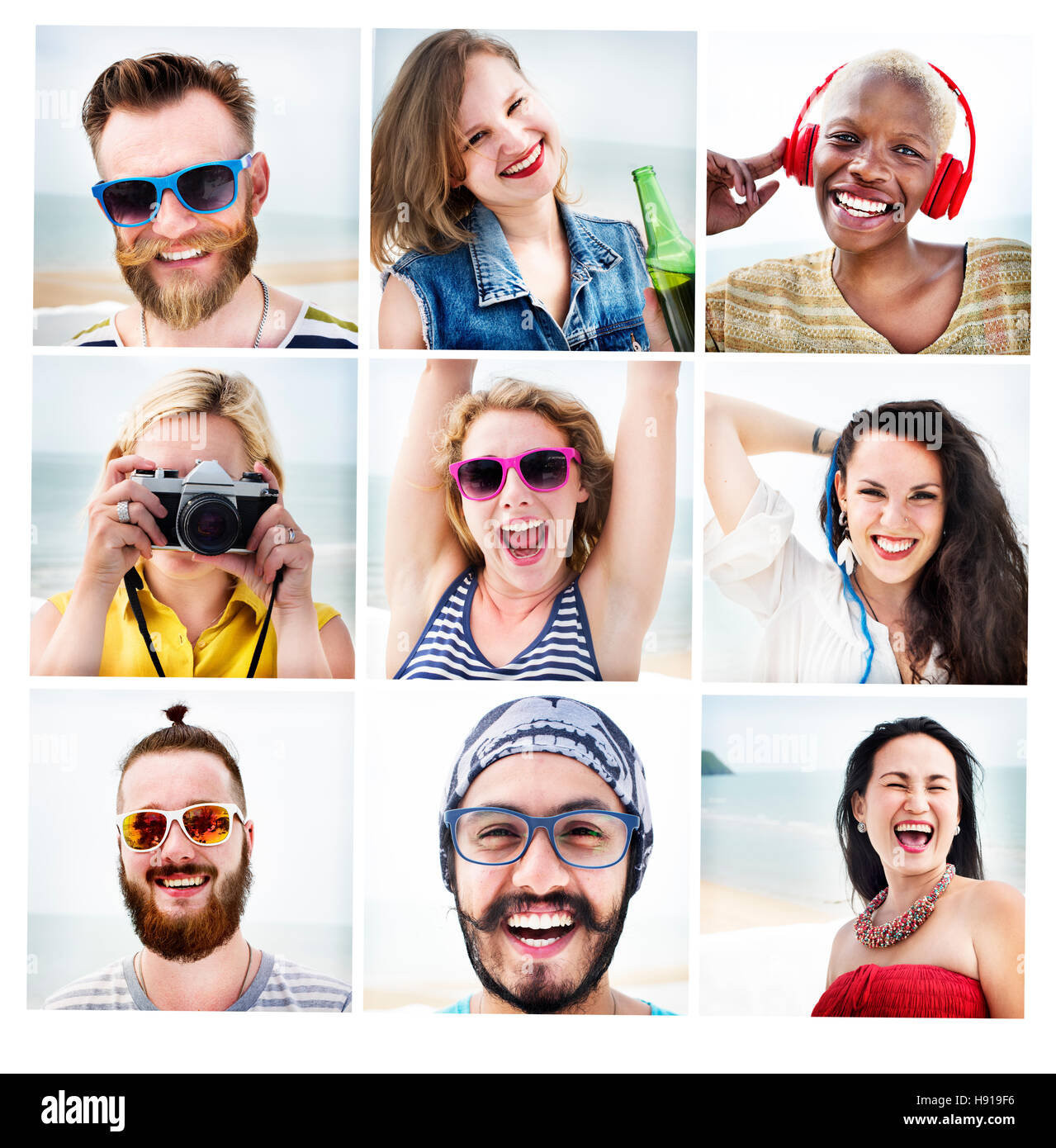 Friends Friendship Portrait Togetherness Fun Concept Stock Photo - Alamy