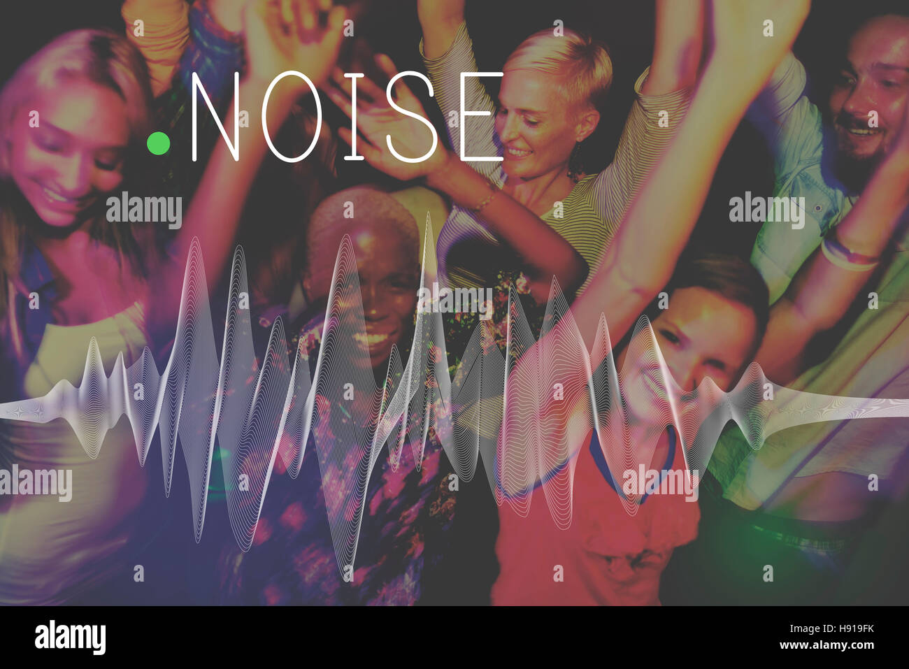 Noise Hear Loud Noisy Pain Pollution View Stress Concept Stock Photo ...