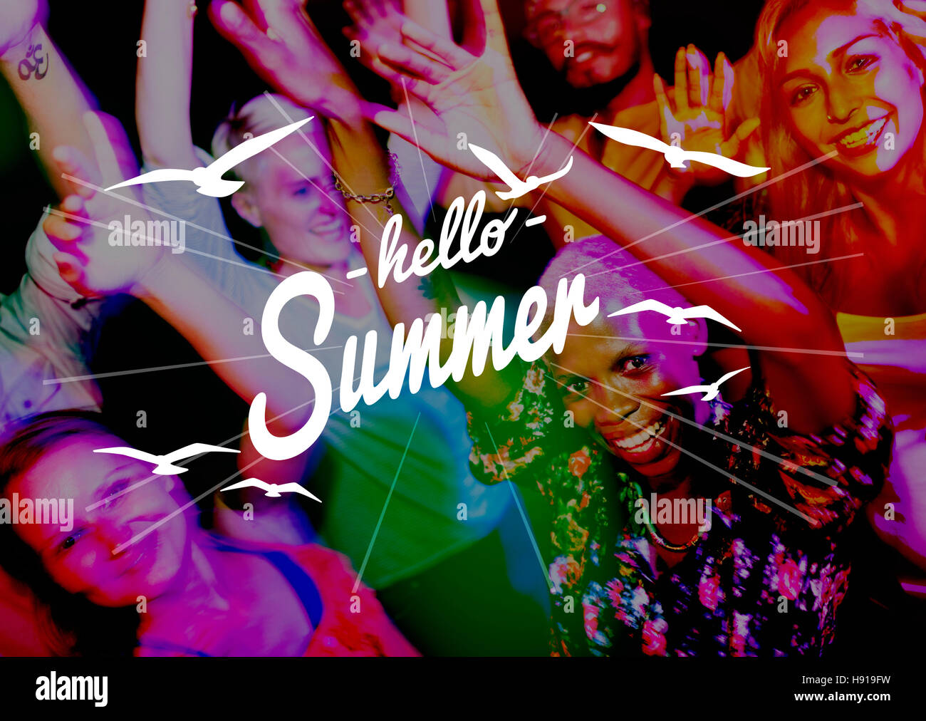 Hello Summer Holidays Rest Relaxation Concept Stock Photo - Alamy