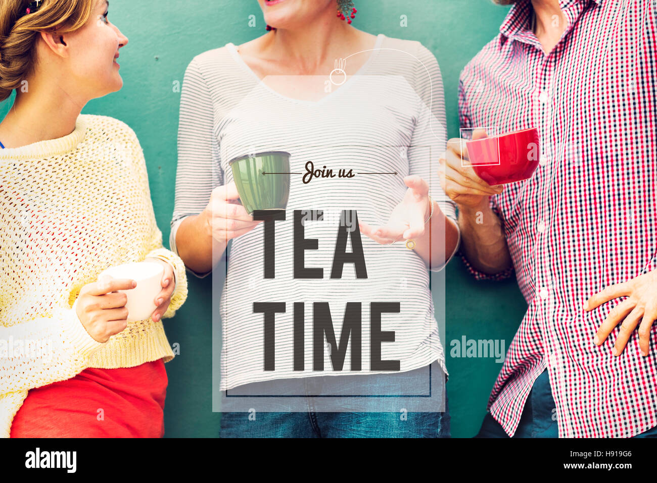 Break Tea Coffee Time Relax Concept Stock Photo - Alamy