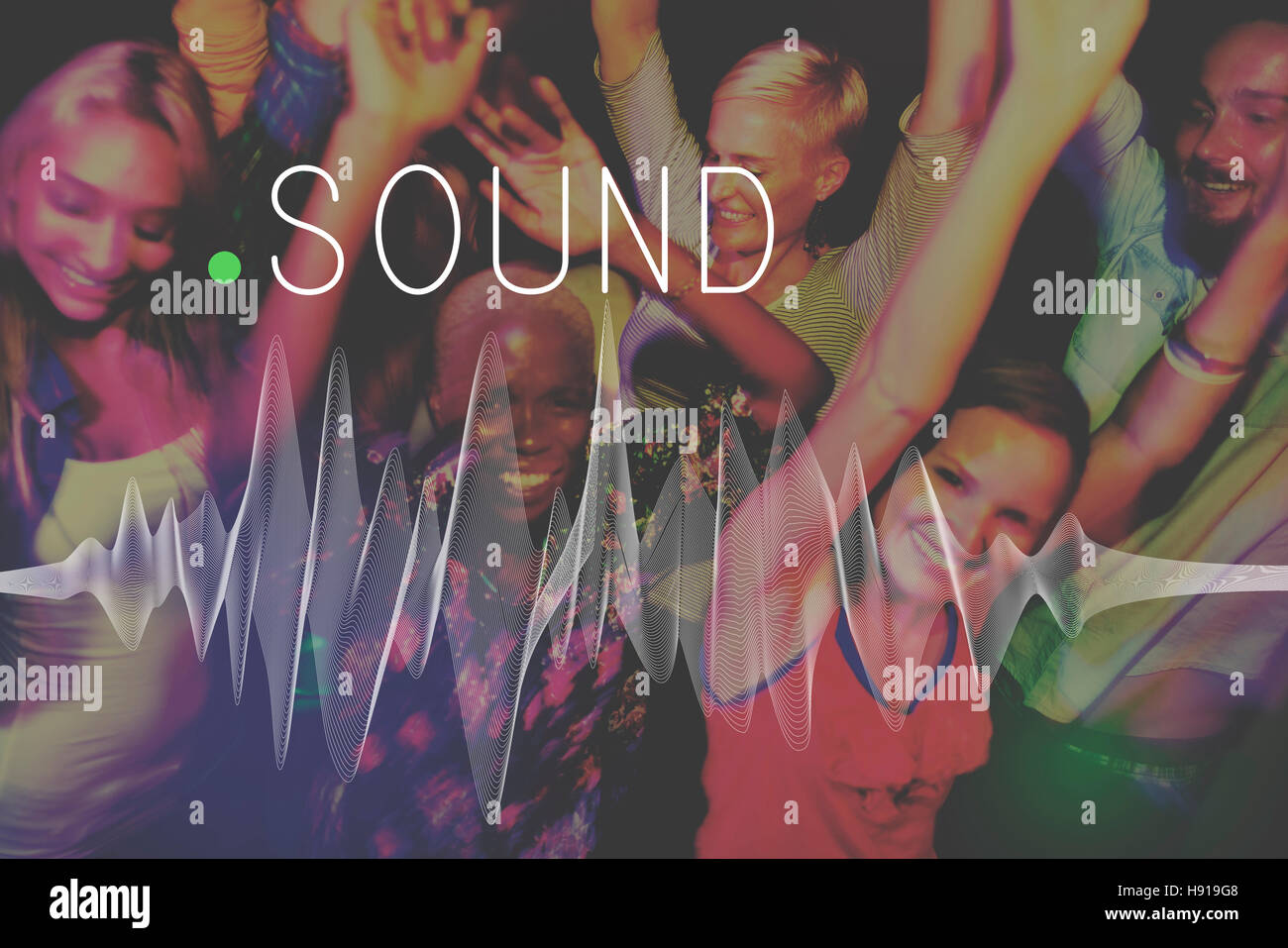 Sound Music Wave Melody Graphic Concept Stock Photo - Alamy