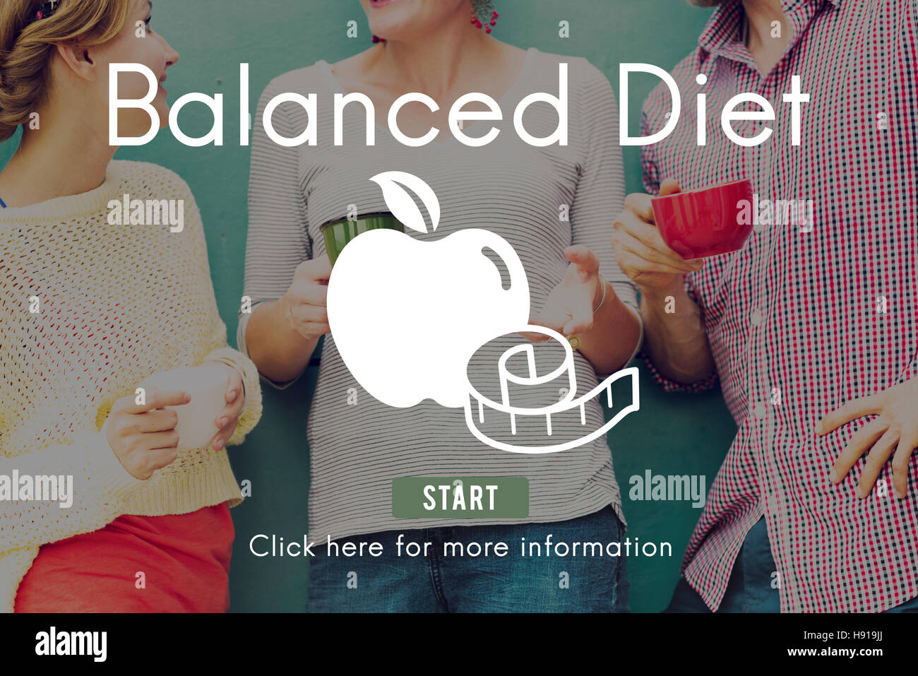Balanced Diet Healthy Nutrition Choice Selection Concept Stock Photo ...