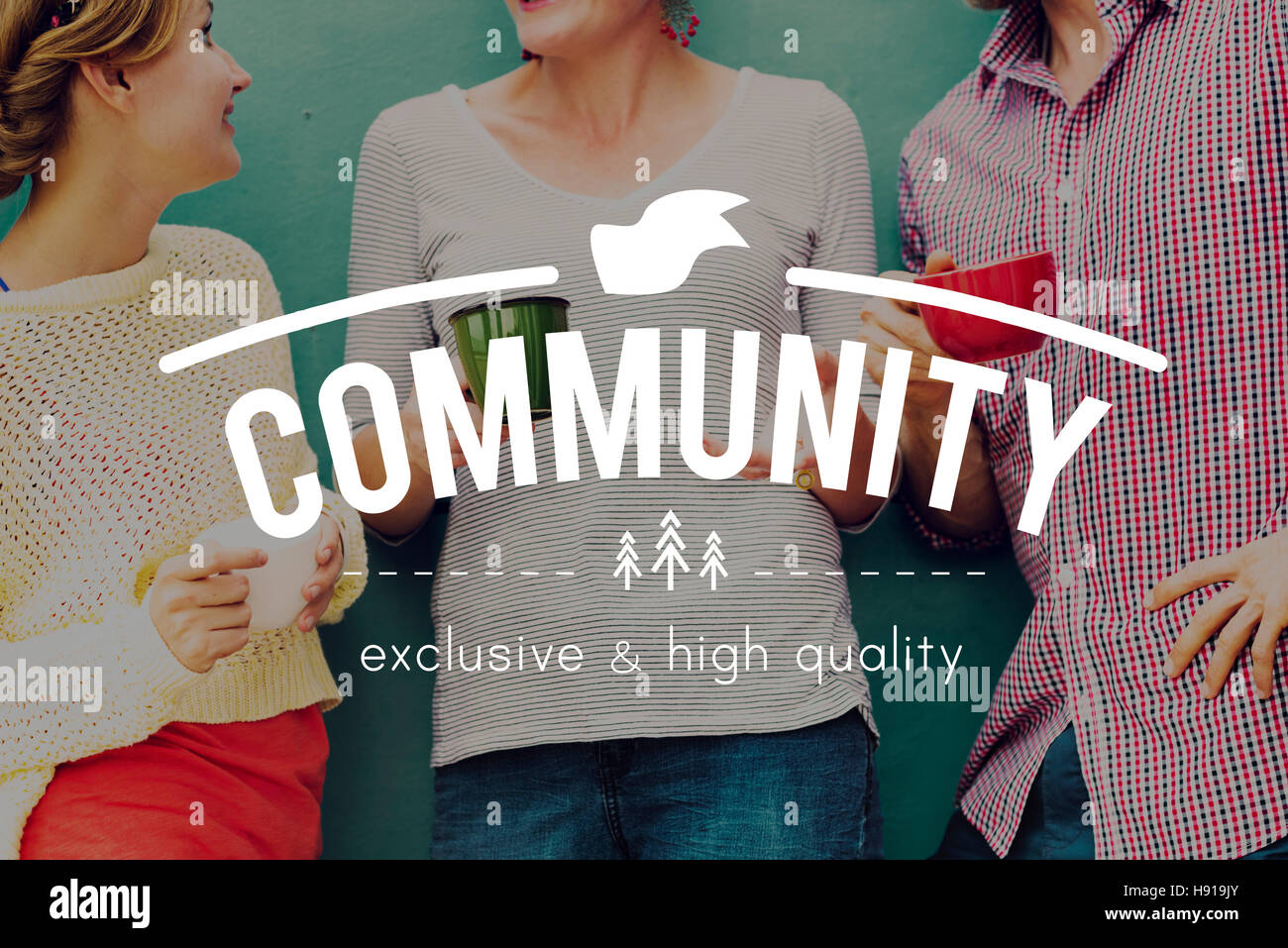 Community Connection Network Togetherness Concept Stock Photo - Alamy