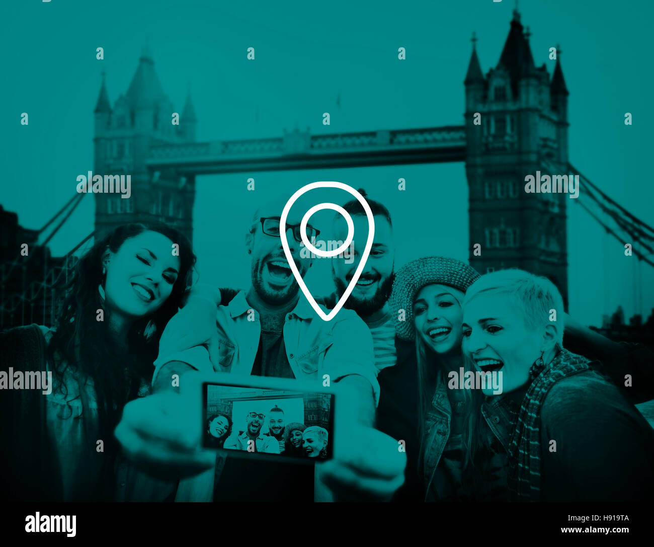 Location Navigation Destination Journey Position Concept Stock Photo ...