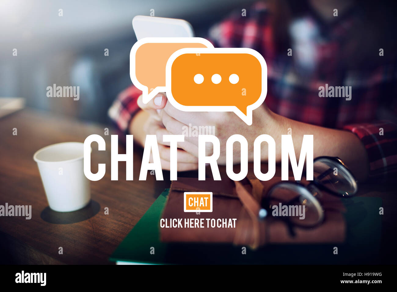 Chat Room Online Messaging Communication Connection Technology Concept ...