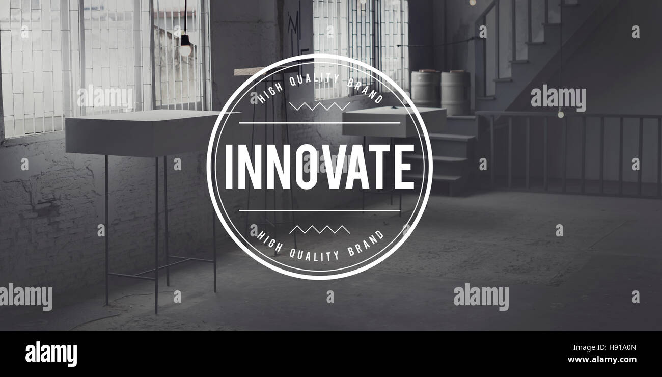 Innovate Innovation Interior Room Concept Stock Photo - Alamy