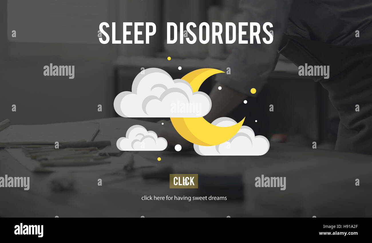 Sleep Disorder Disturbed Insomnia Depression Concept Stock Photo - Alamy