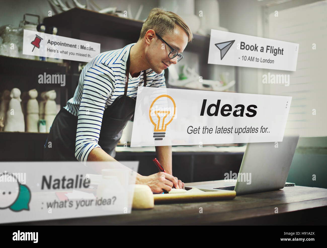 Ideas Thinking Creative Mission Thoughts Concept Stock Photo - Alamy