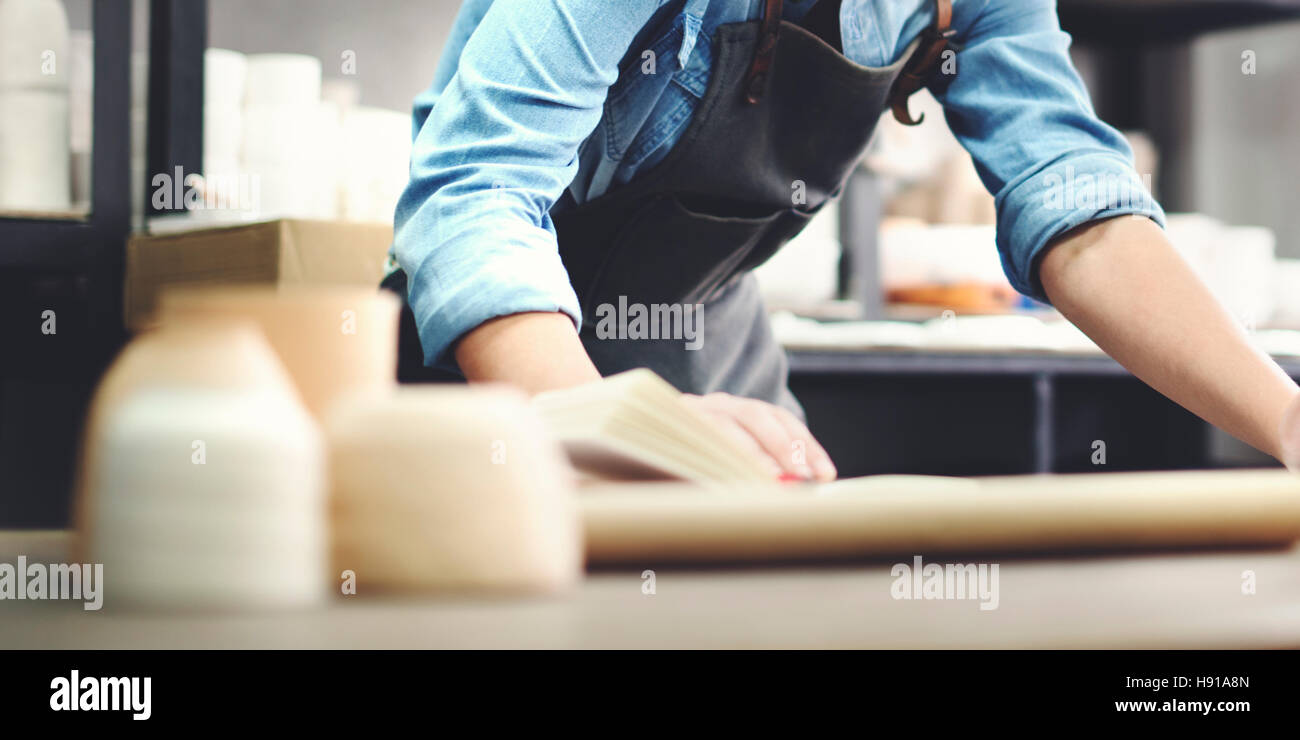 Craftsman Artist Pottery Skill Working Concept Stock Photo - Alamy